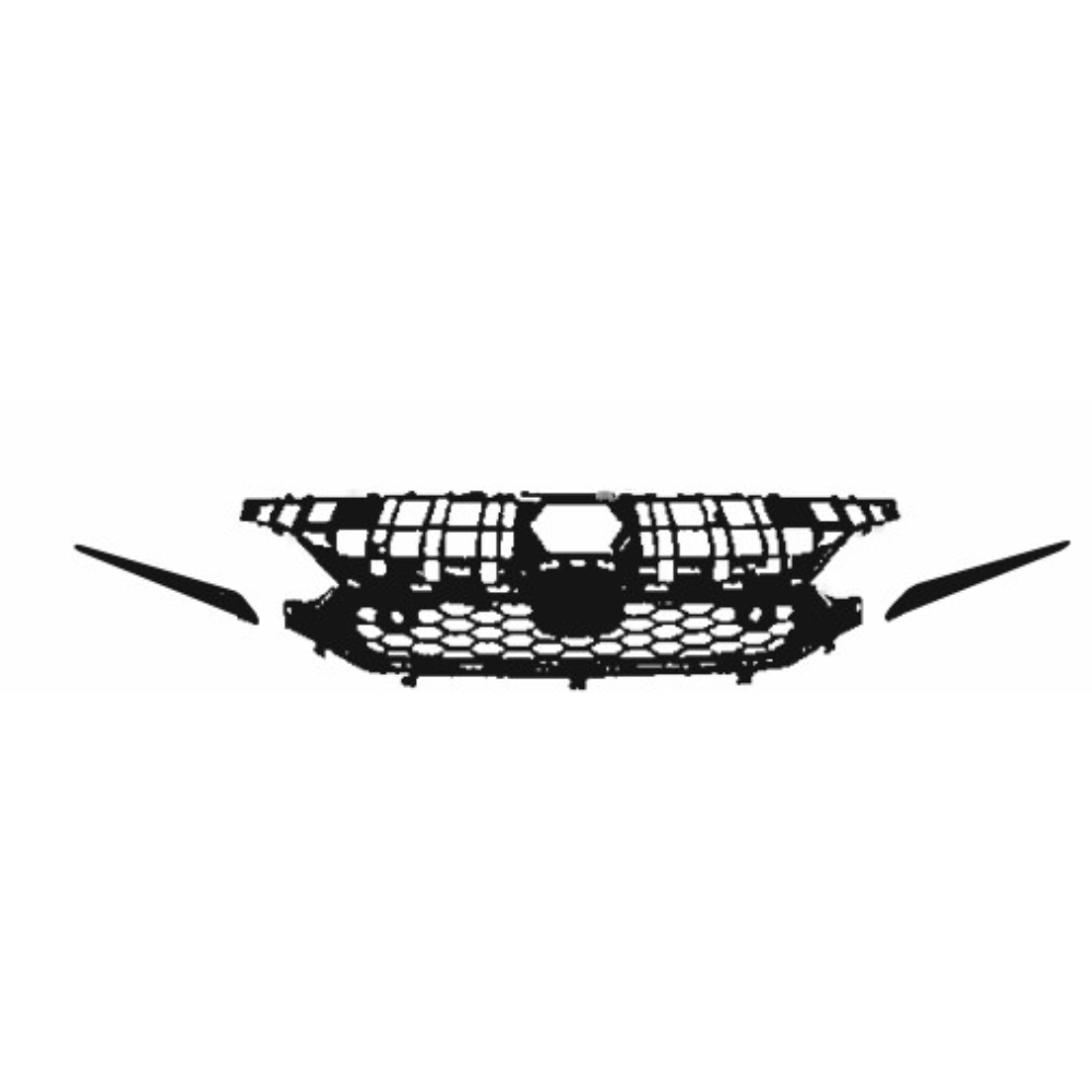 Vicrez Type-R Grille With Sensor Hole vz106588 | Honda Civic 2021-2025 ...